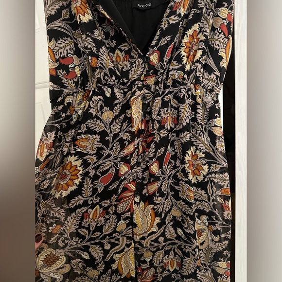 Mind Code | Dresses | Mind Code Sheer Paisley Floral Midi Dress | Poshmark